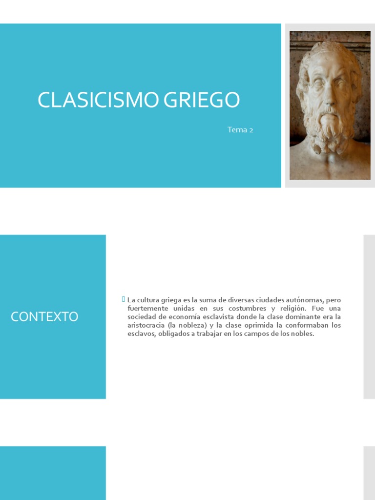 Características del Clasicismo Griego | PDF | Ilíada | Odiseo