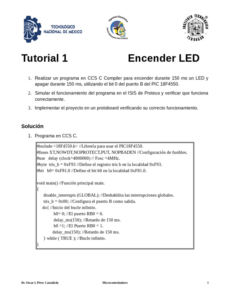t1 Encender Led | PDF