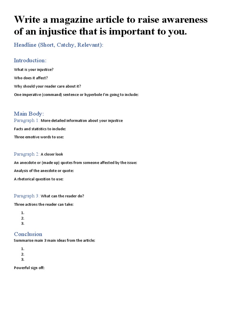 2.3 Article Planner | PDF
