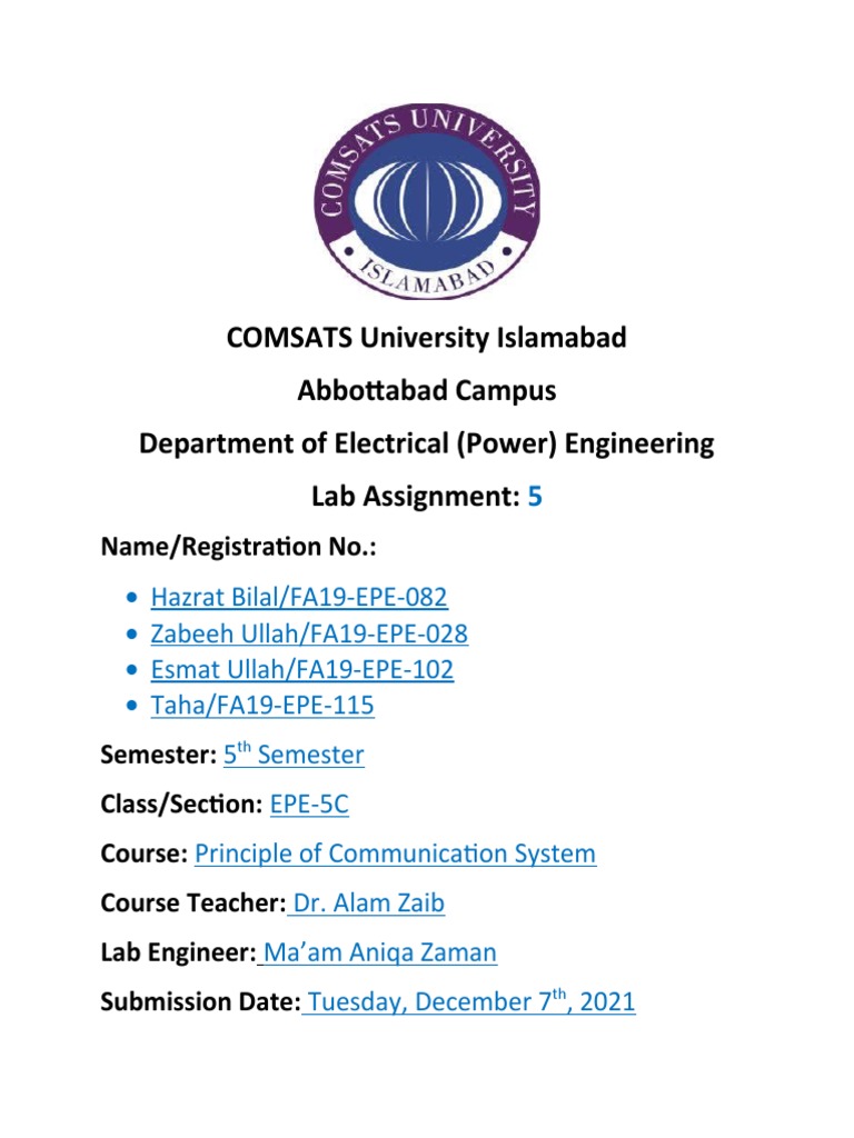 Lab Assignment 5 Poc | Download Free PDF | Frequency Modulation | Modulation