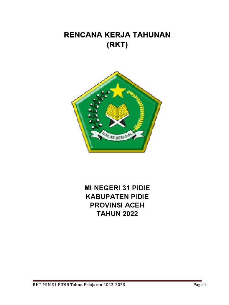 Contoh Format RKT SD | PDF