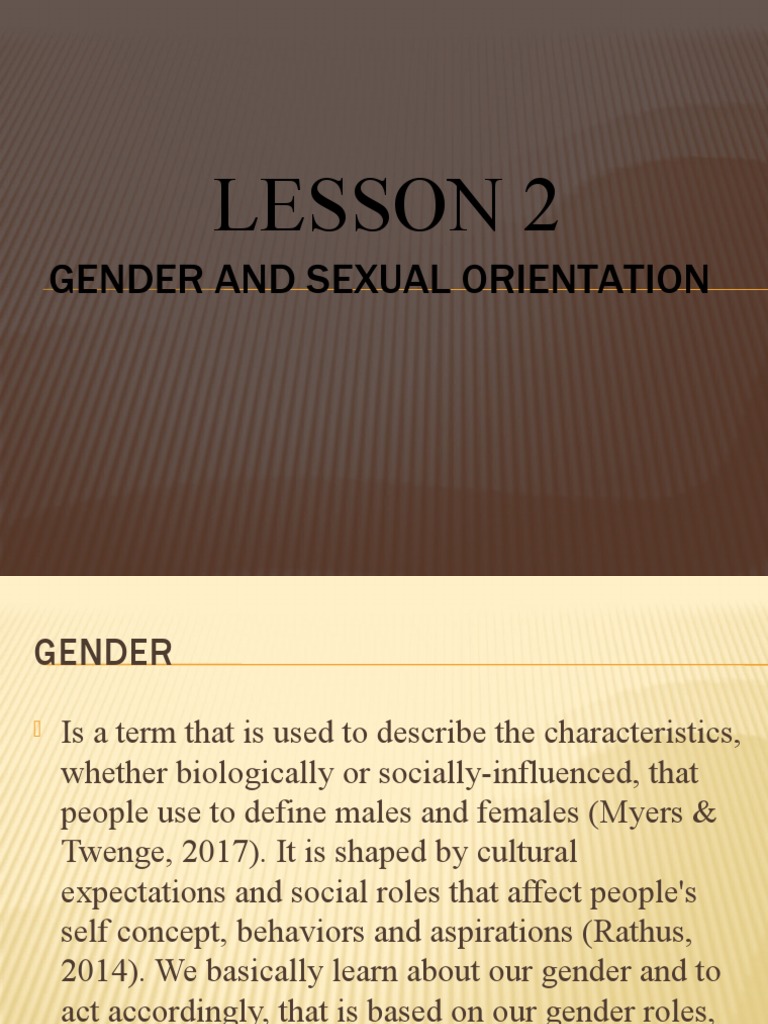 Gender and Sexual Orientation | PDF | Gender Studies | Gender