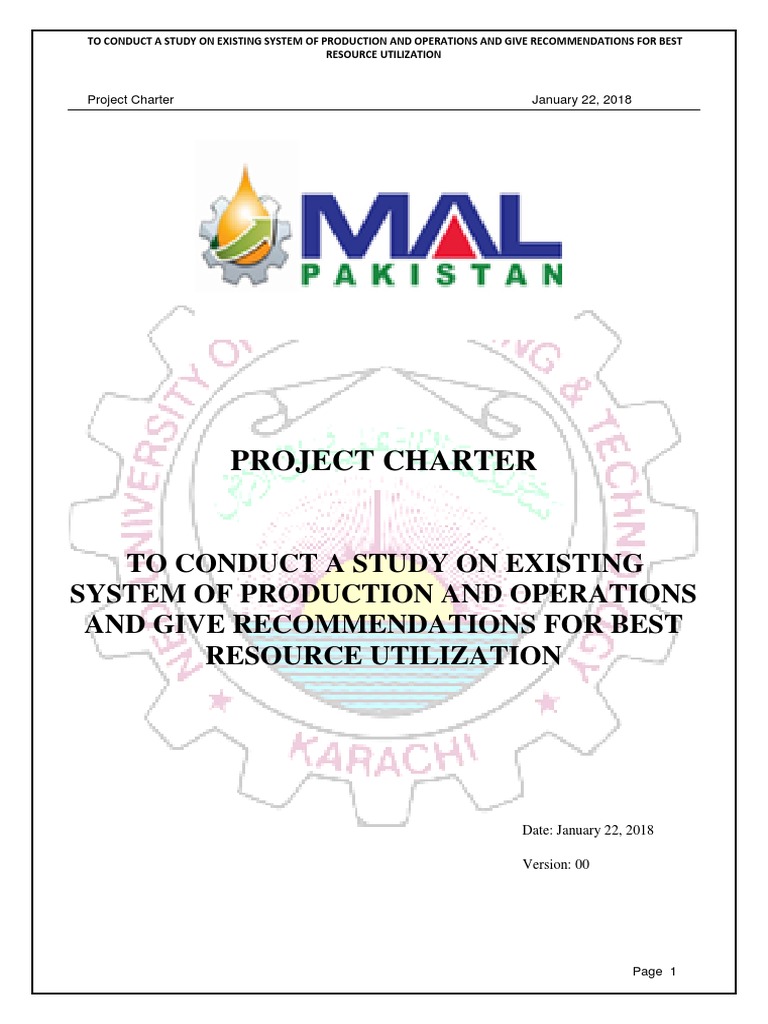 Project Charter-MAL | PDF | Project Management | Inventory