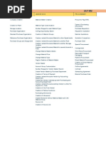 SAP MM Master Data T-Code List | PDF | Computers