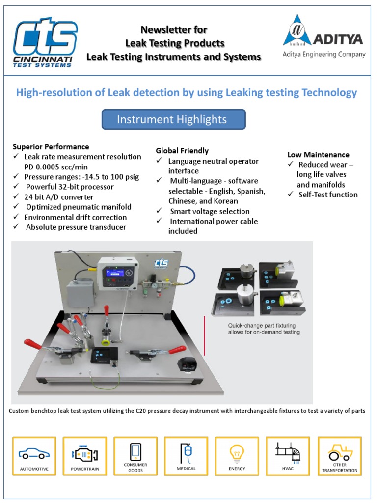 Leak Testing System Newsletter | PDF | Electricity | Computer Science