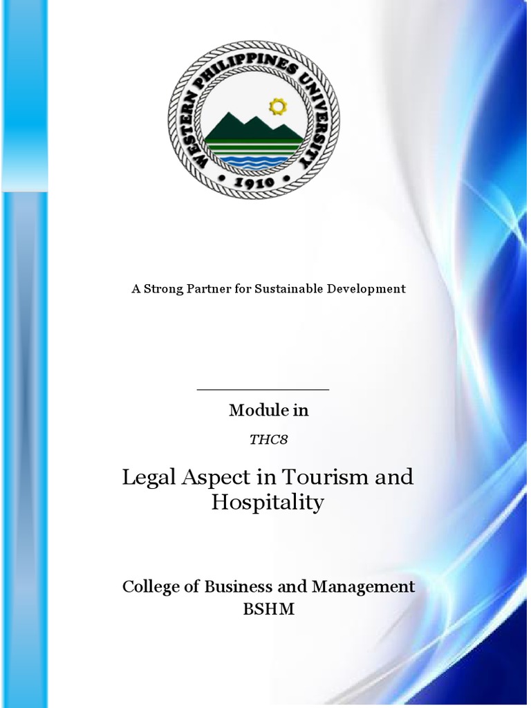 Module 2 Legal Aspects in Tourism & Hospitality | PDF | Partnership ...