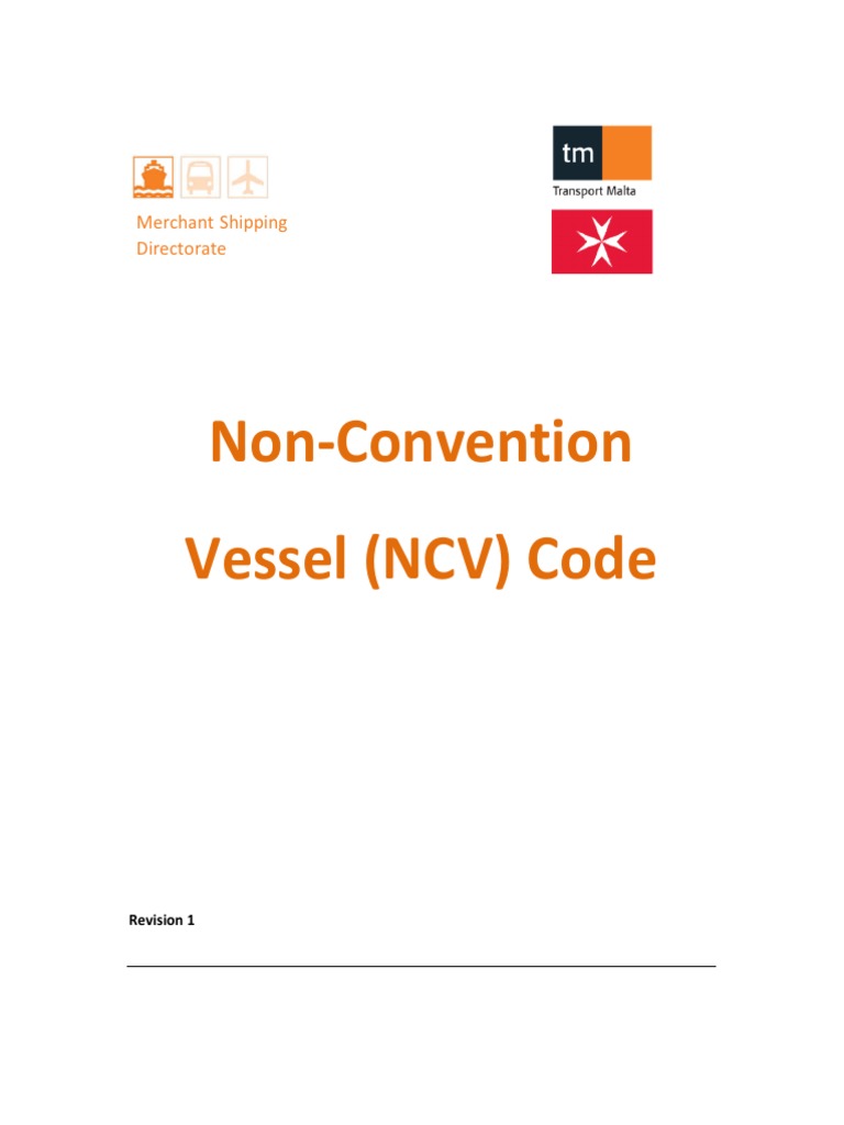 NCV Code Rev 1 | PDF | Territorial Waters | Safety
