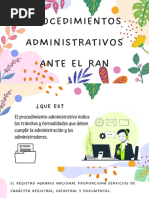 Funciones y Trámites del RAN en México | PDF | Reforma agraria | Regulación