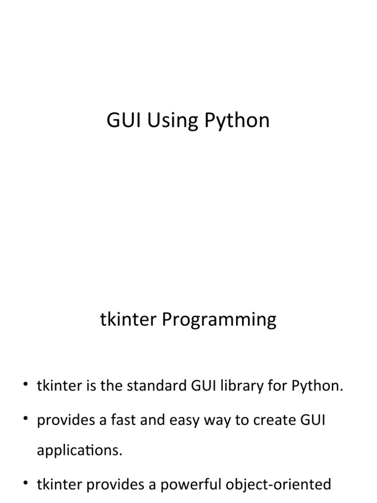Gui Using Python Pdf Graphical User Interfaces Button Computing 