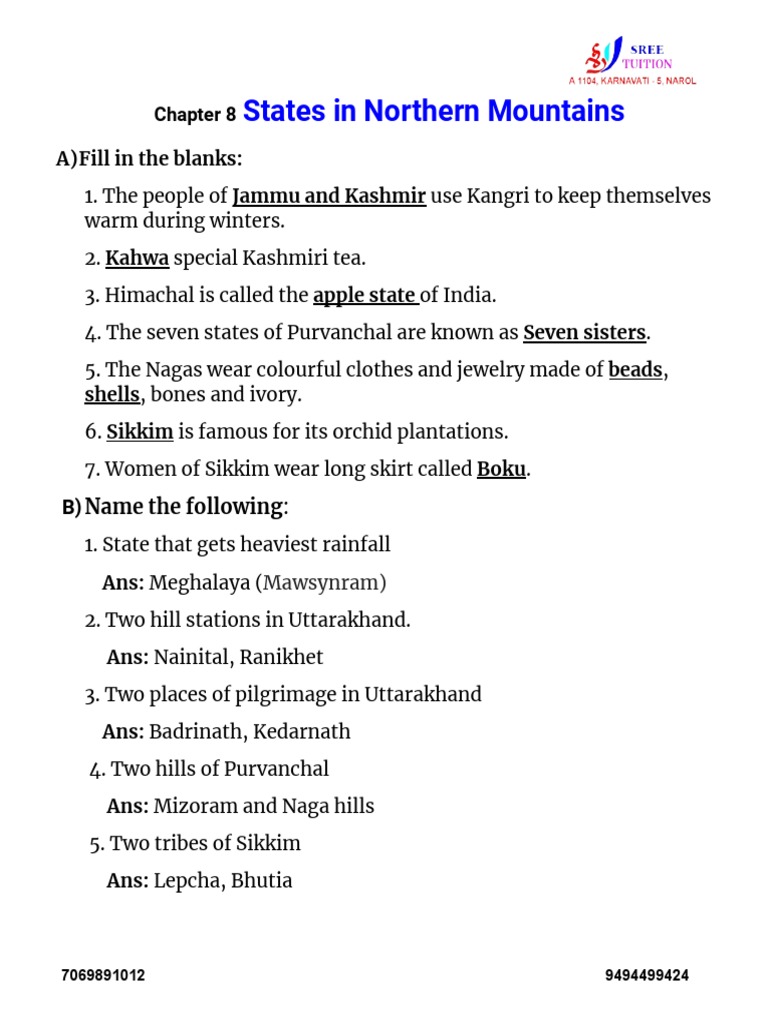 Northern Mountain States Overview | PDF | South Asia