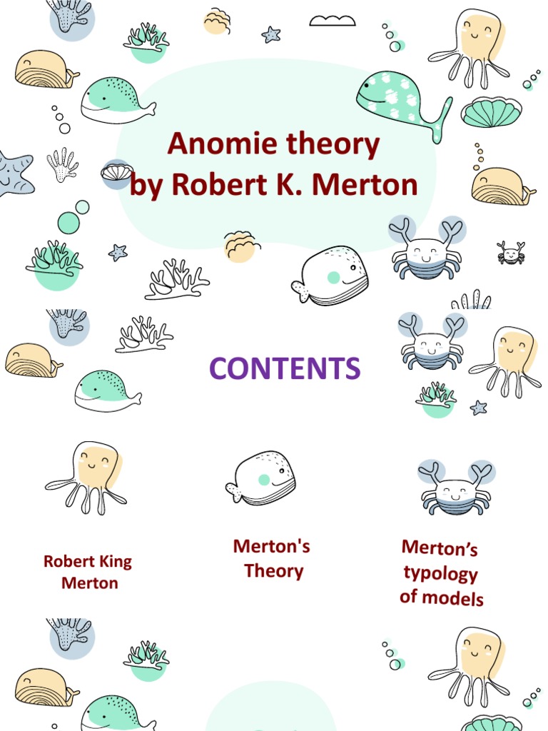 Anomie Theory Robert K Merton | PDF | Deviance (Sociology ...