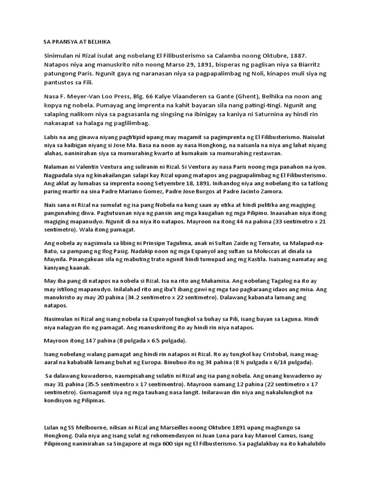 Sa Pransya at Belhika | PDF
