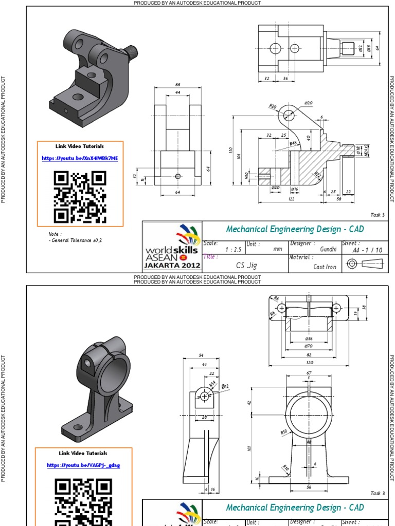 Job Sheet Mapel Gambar Teknik Manufaktur Inventor Pro 2023 SMK Teknik ...