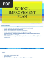 Sample SIP 2022 2028 | PDF | Evaluation | Teachers