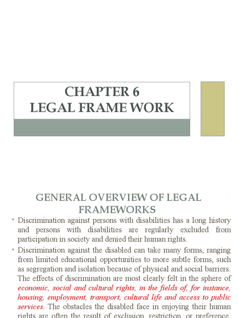 Rights of Persons with Disabilities Under International and National ...