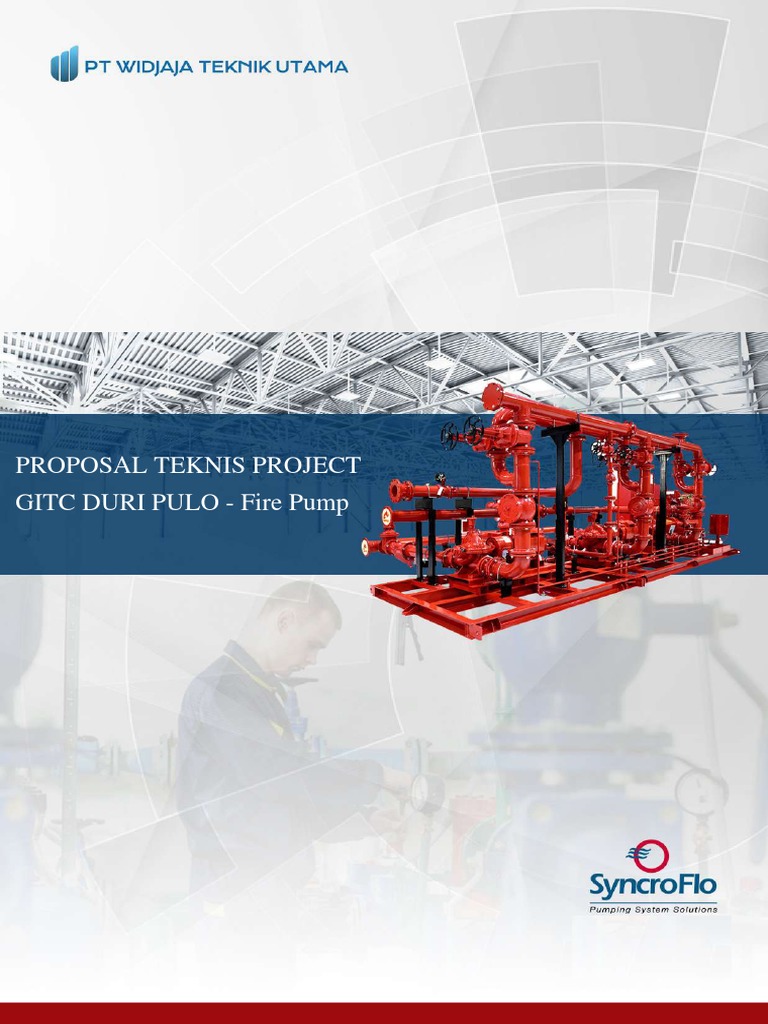 Proposal Teknis Project. GITC Duri Pulo - Fire Pump | PDF | Pump | Liquids