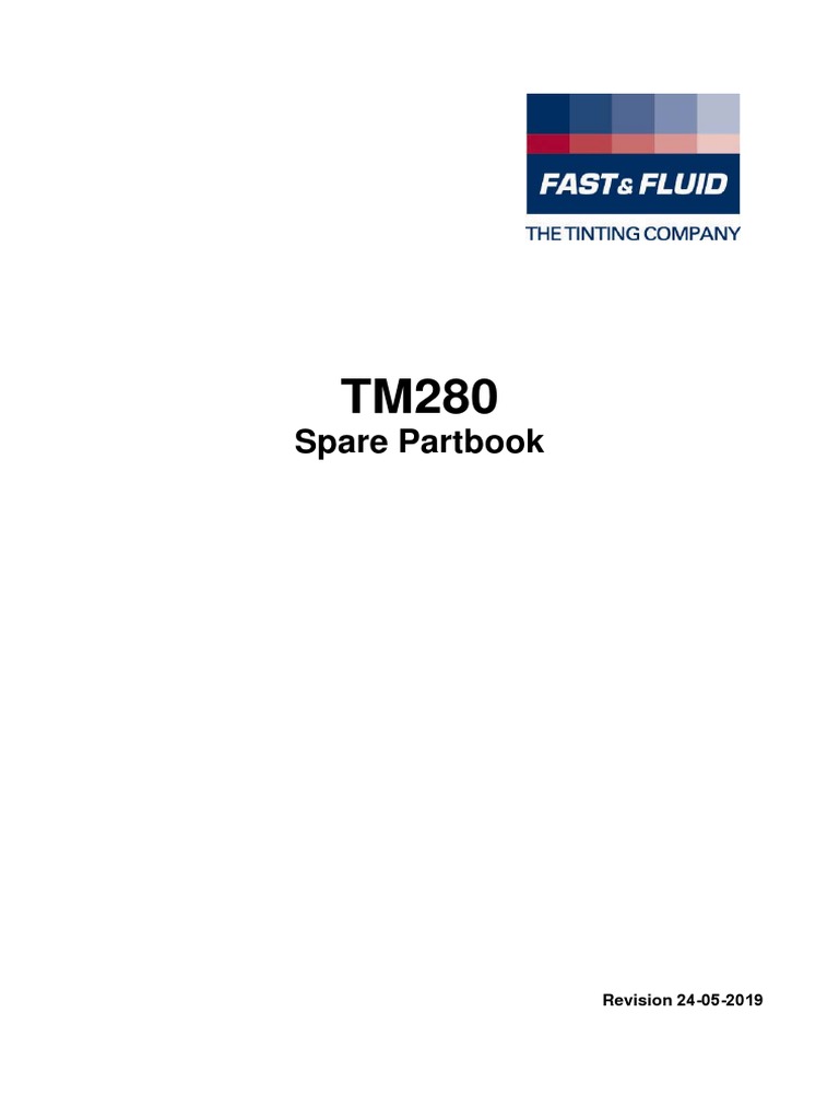 TM280 Sparepartbook 25-05-2019 | PDF | Machines | Manufactured Goods