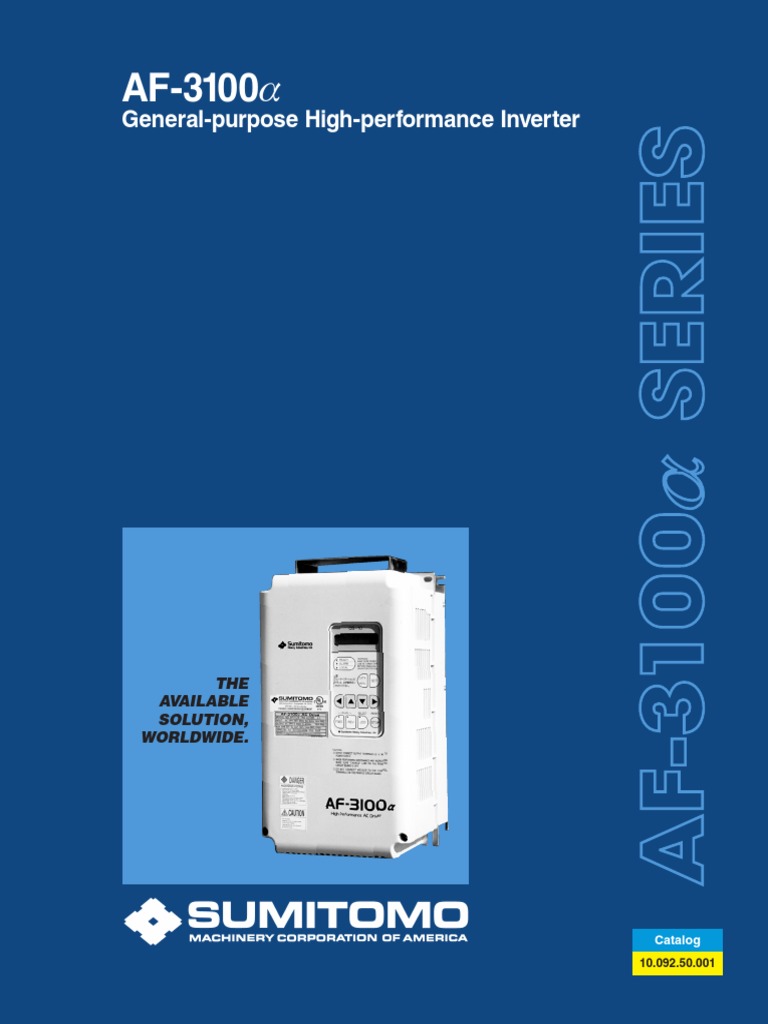 AF-3100α Series Inverter Overview | PDF | Menu (Computing) | Electric Motor