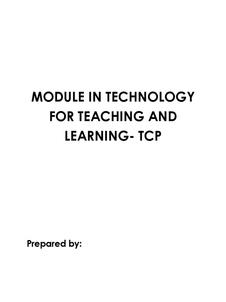 MODULE 2 IN-TECHNOLOGY-FOR-TEACHING-AND-LEARNING-1-lesson-2 - Prelims | PDF | Educational ...