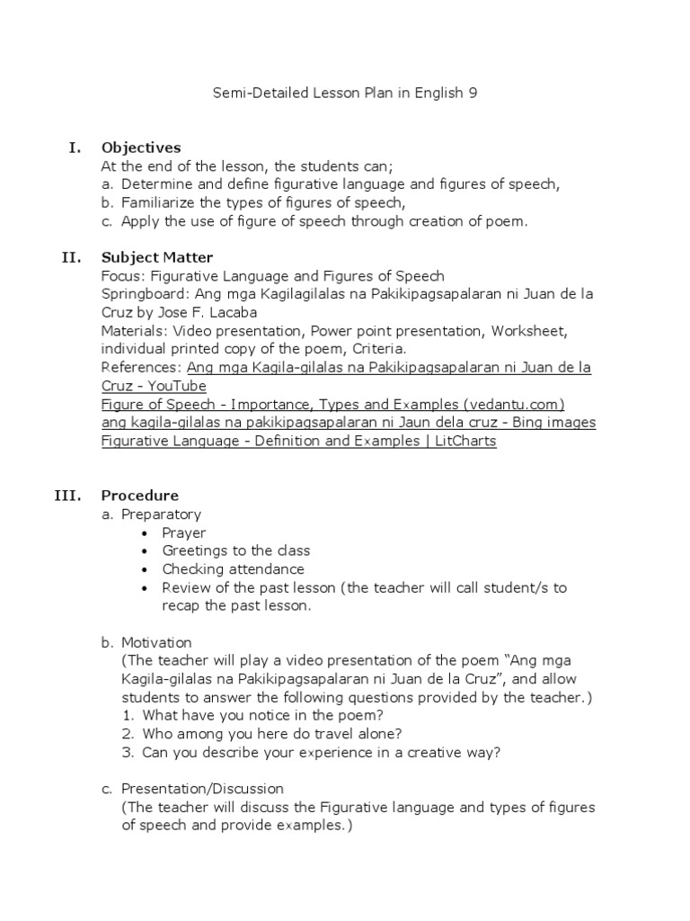 Figurative Language Lesson | PDF | Linguistics | Human Communication