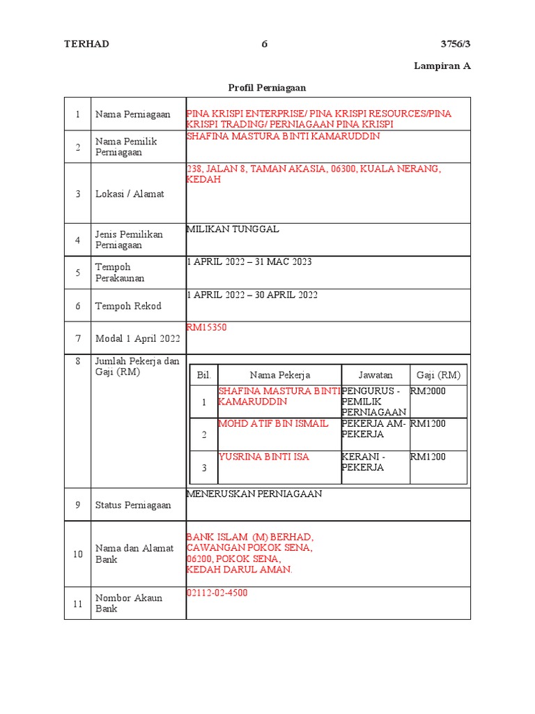 Catatan Urusniaga | PDF