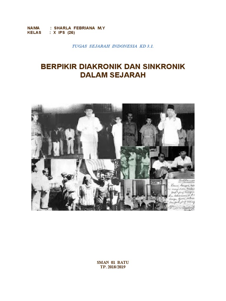 MENGKAJI SEJARAH MELALUI PENDEKATAN DIAKRONIK DAN SINKRONIK | PDF