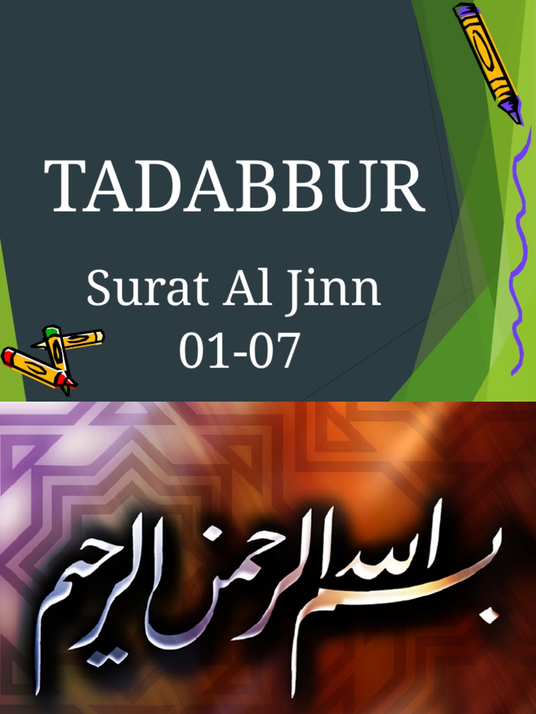 Tadabbur Surat Al Jin 1-7 | PDF | Islamic Belief And Doctrine | Abrahamic Religions