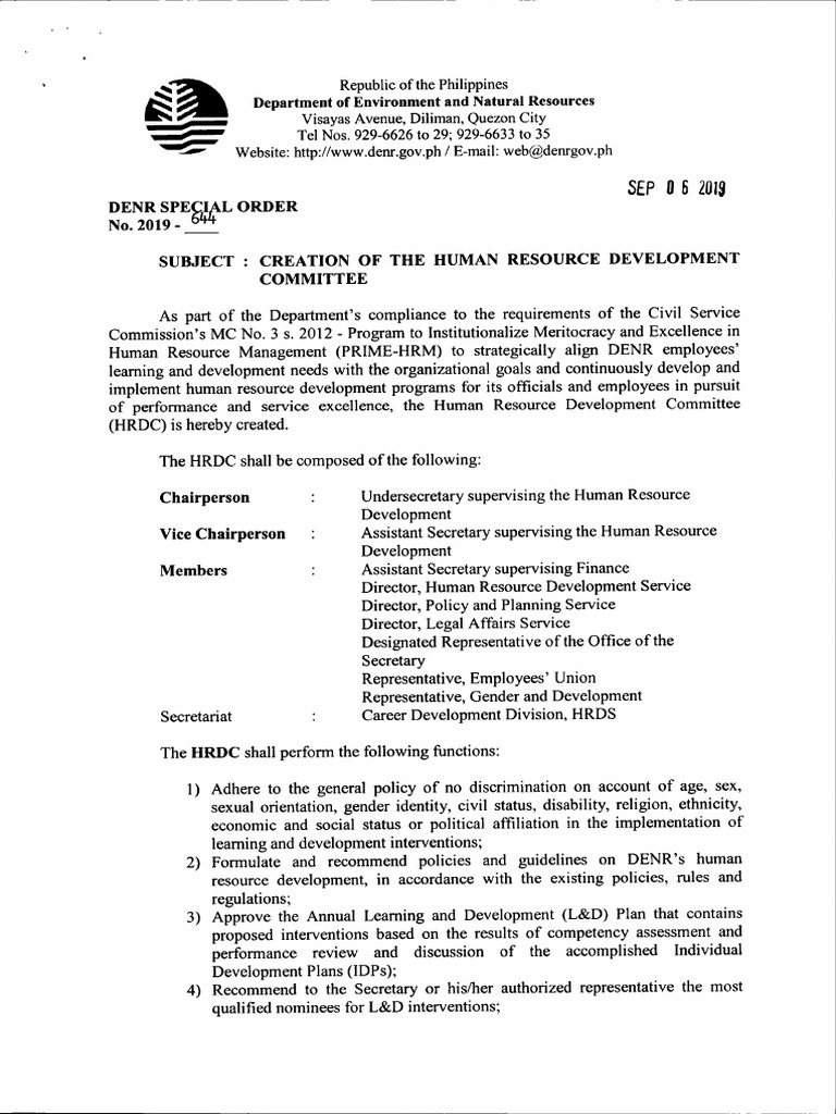 So Creation of HRDC | PDF