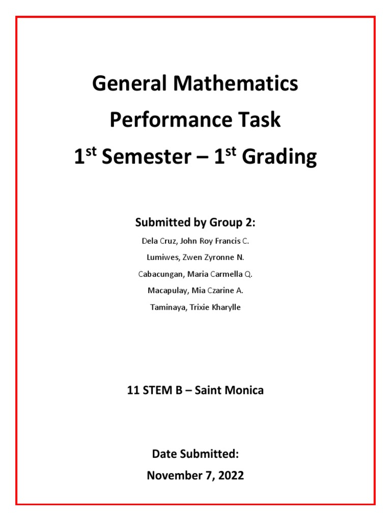 11 Stem P - Group 2 - CPT First Grading | PDF | Decibel | Logarithm