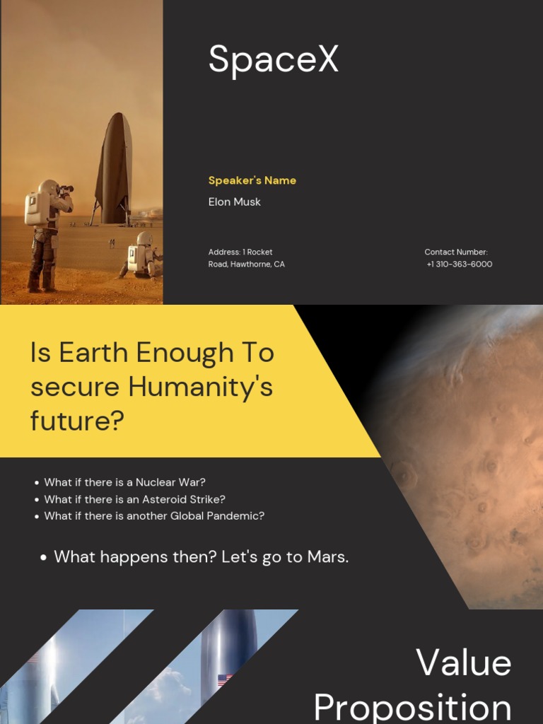 SpaceX Pitch Deck | PDF