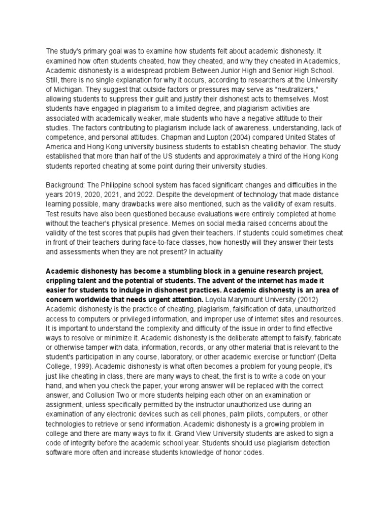 Introduction and RRL | PDF | Academic Dishonesty