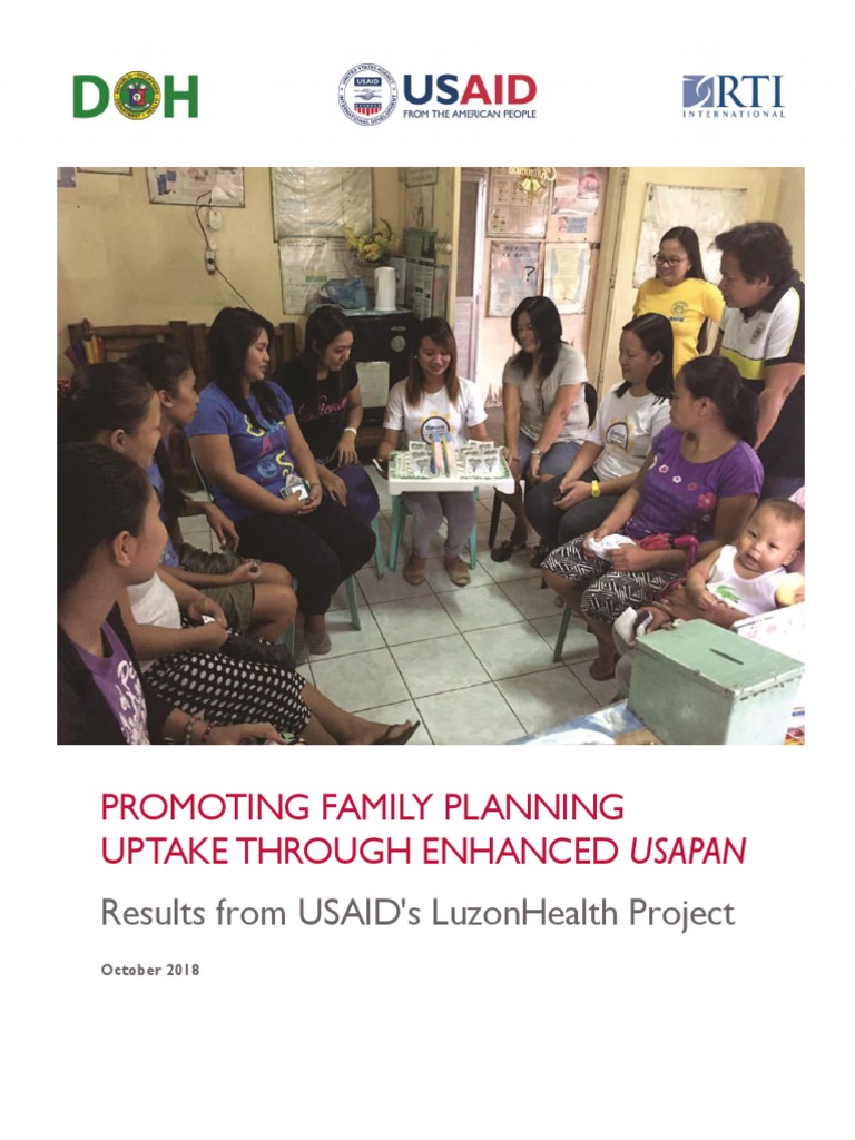Promoting Family Planning Uptake Through Enhanced Usapan Pdf Family