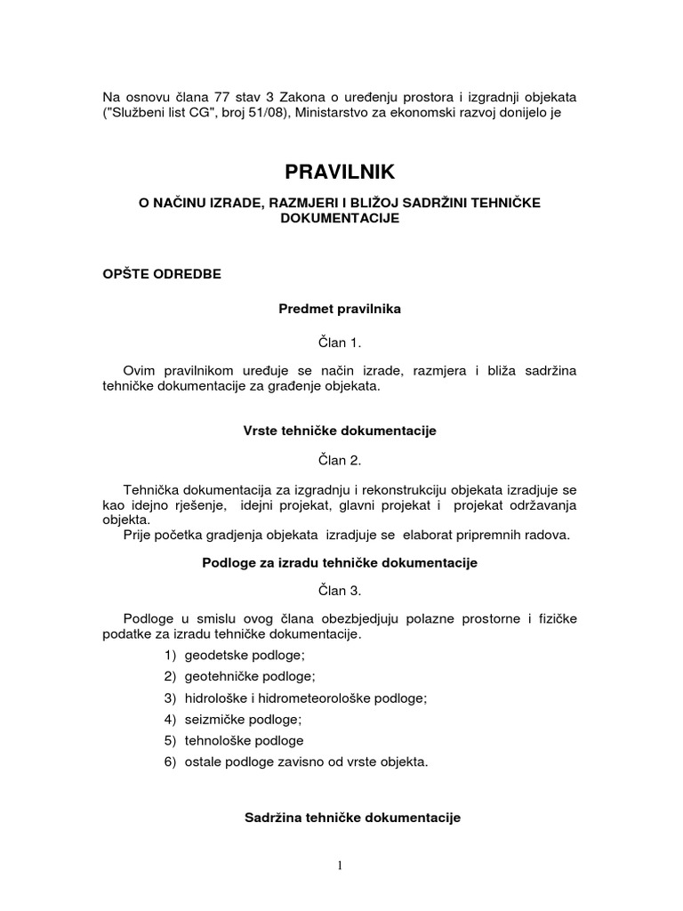 Izrada Tehnicke Dokumentacije | PDF