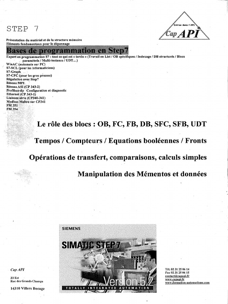 Base de Programme Step7 | PDF