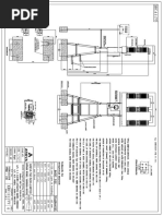 G.A Drawing of 33KV Line With Pole Arrangement | PDF
