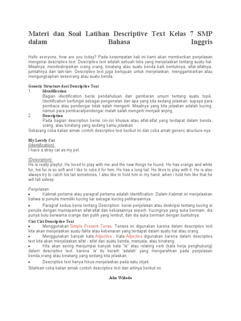 Descriptive Text | PDF