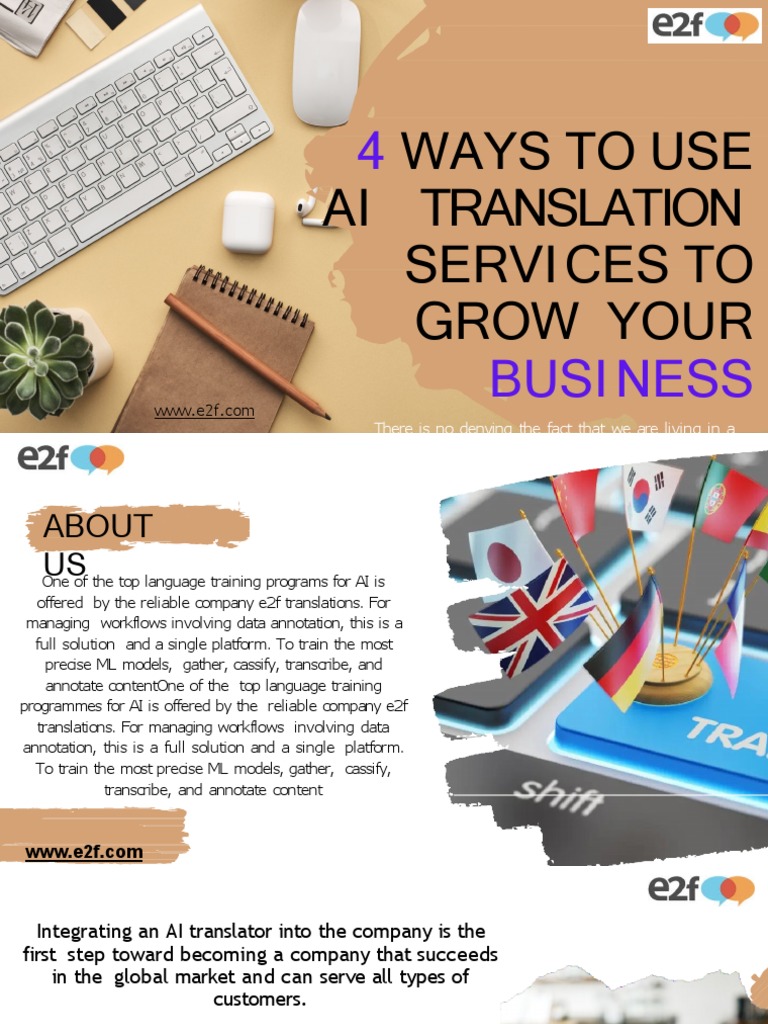 4 Ways To Use AI Translation Services To Grow Your Business | PDF ...