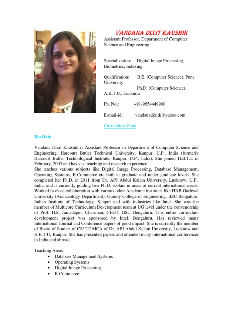 Vandana-Dixit-Kaushik Website01 New | PDF | Computer Science | Computing