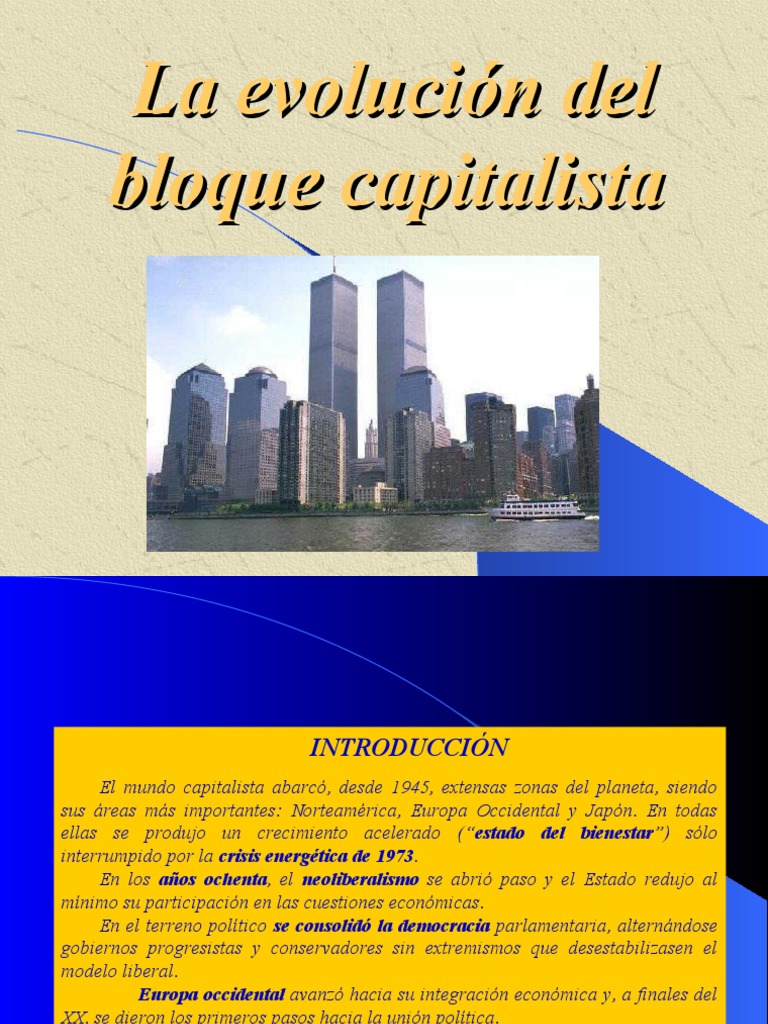 Evolucion Del Bloque Capitalista 3 | PDF | plan Marshall | Neoliberalismo