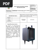 Ficha Tecnica de Caldera | PDF | Tubería (transporte de fluidos) | Caldera