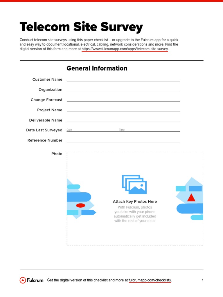 Telecom Site Survey Checklist | PDF | Computer Network | Direct Current