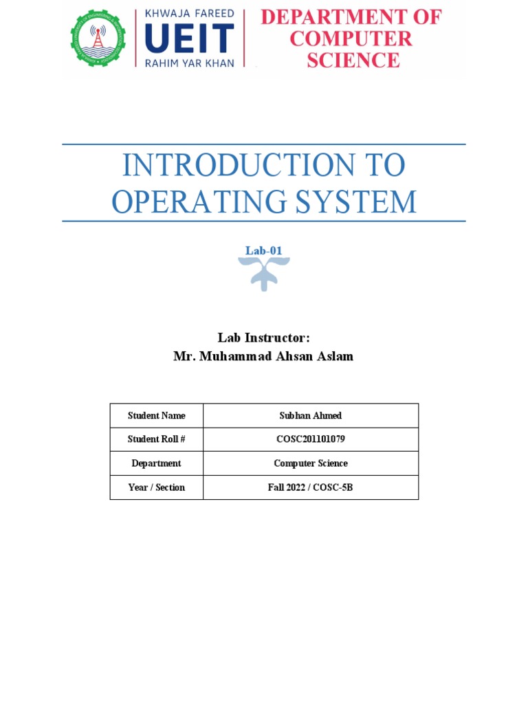 Types of Operating System Files | PDF