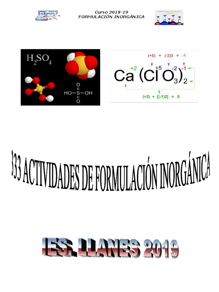 Repaso Formulación Inorgánica | PDF | Nutrientes esenciales ...