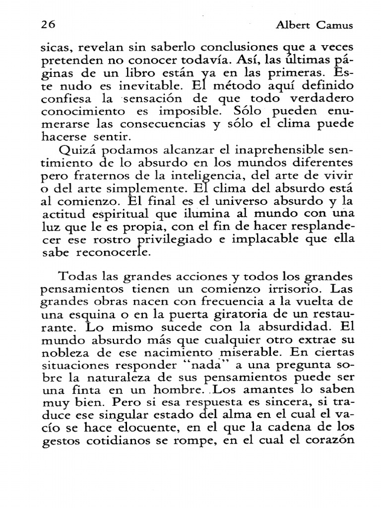 Camus - El Mito de Sísifo | PDF