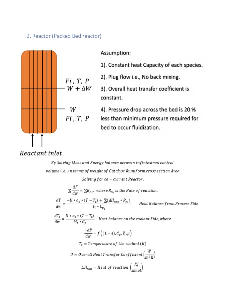 Packed Bed Reactor | PDF | Chemical Reactor | Applied And ...