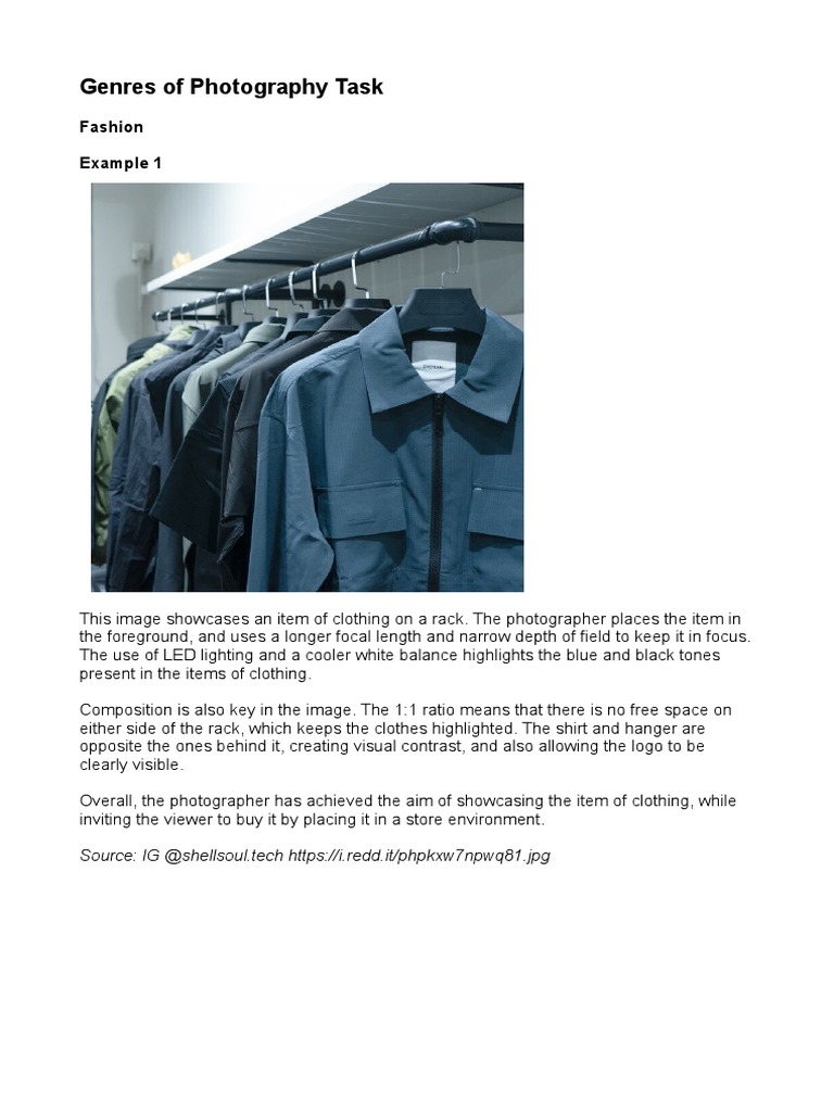 Genres of Photography | PDF | Composition (Visual Arts) | Camera