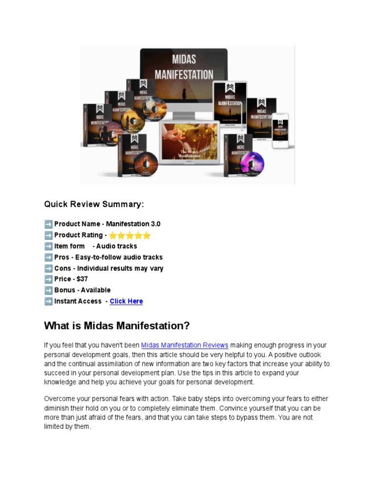 Midas Manifestation Reviews: Is Vincent Smith Program Legit To Follow ...