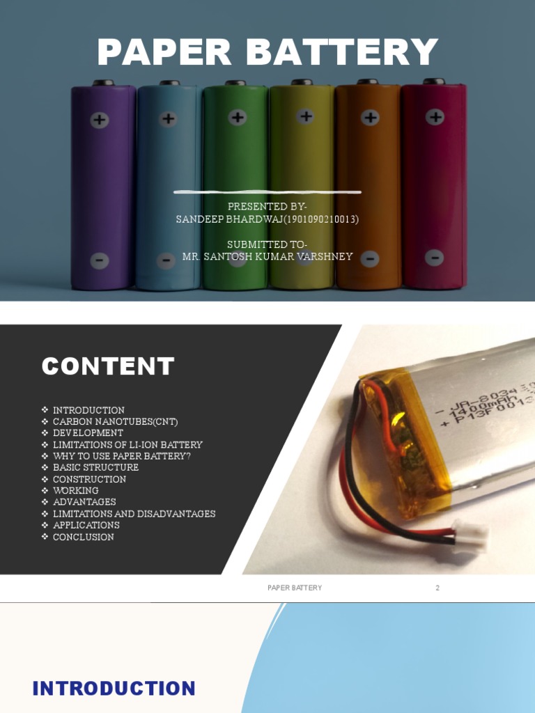 Unraveling the Potential of Paper Batteries: A Comprehensive Review of ...