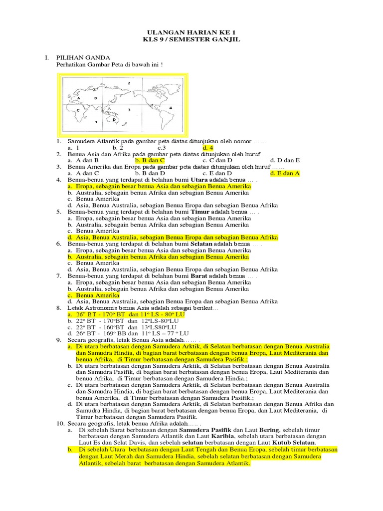 Latihan Soal IPS Kls. 9 PTS Ganjil 2022 | PDF | Ilmu Sosial | Perjalanan