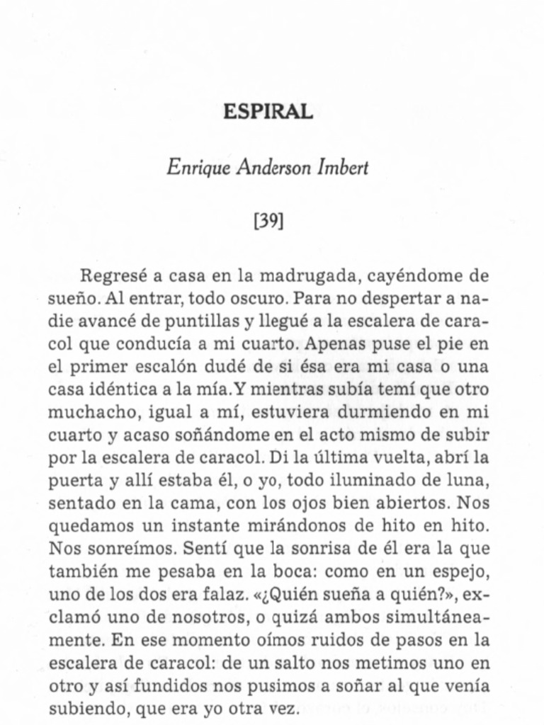 Espiral Anderson Imbert | PDF